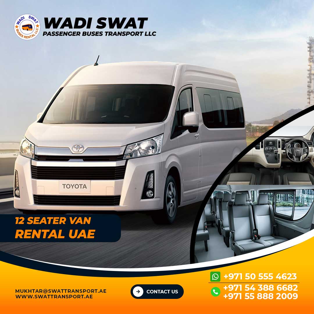 Rent a 12 Seater Van in Dubai on Daily, Weekly and Monthly basis