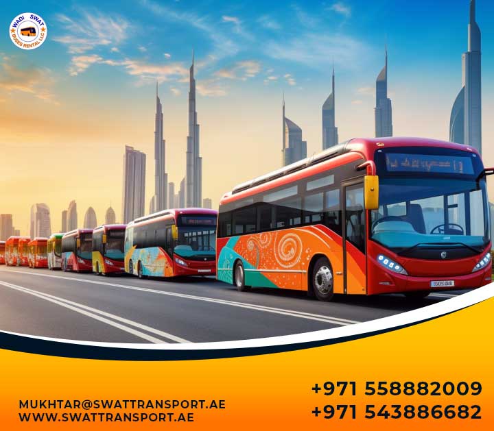 Ride in Style with Swat Transport's Executive Coaches in Dubai