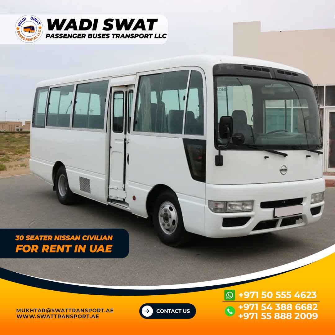 Explore the Nissan Civilian 30 Seater Bus Rental - Wadi Swat Bus Rental ...