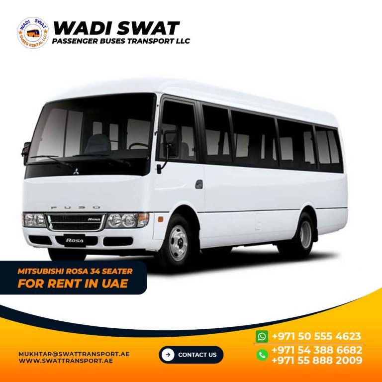Mitsubishi Rosa Bus 34 Seater Performance, Interior and Rental
